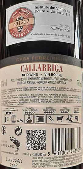Callabriga Tinto // Vinhos // Loja do Vinho